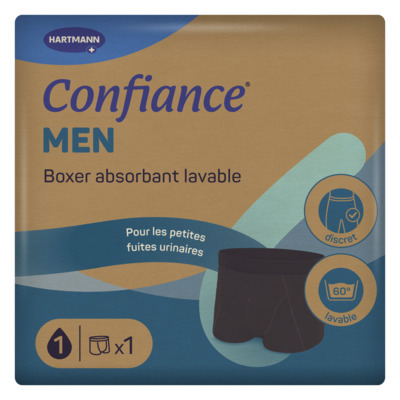 Boxer absorbant lavable Confiance® MEN – HARTMANN Direct